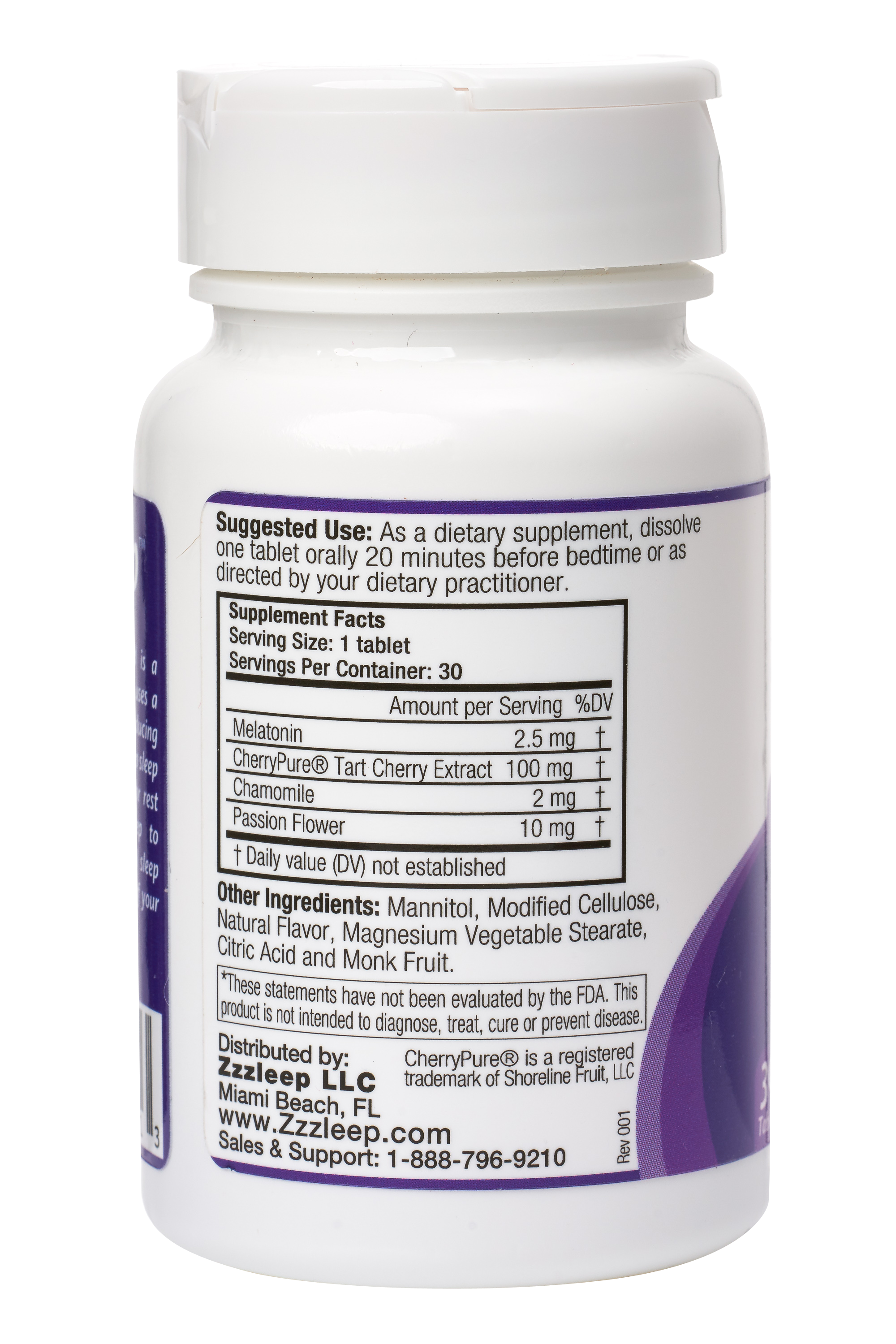 Zzzleep™ Natural Sleep Aid - Best Natural Tart Cherry Sleep Aid